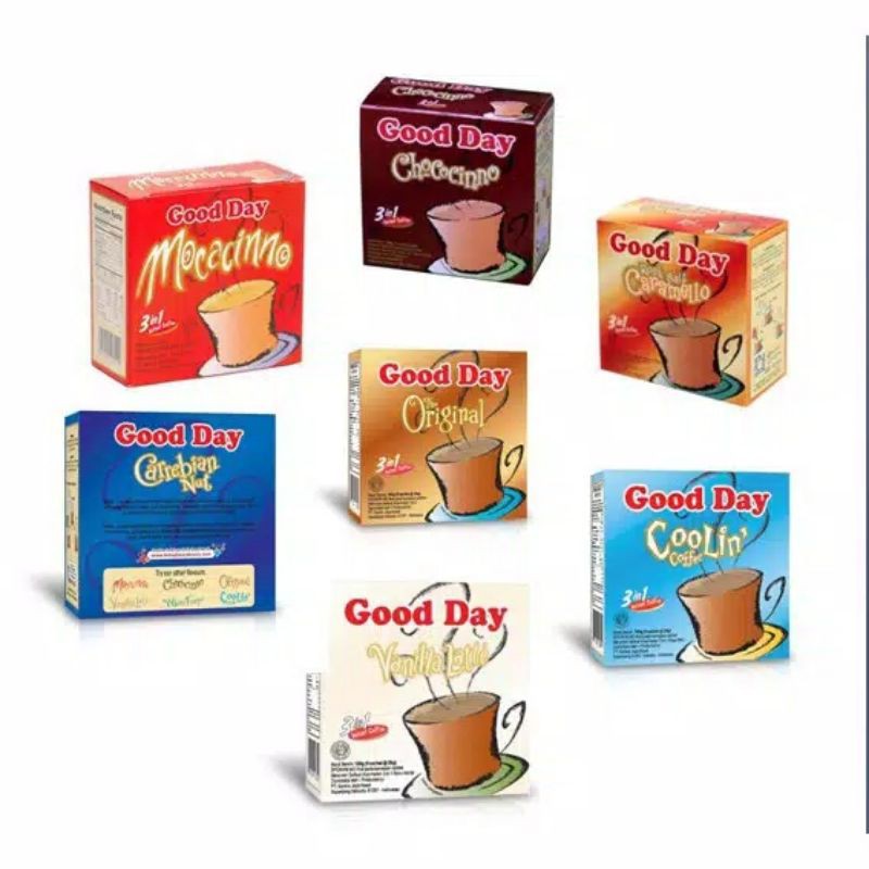 Jual KOPI GOOD DAY KEMASAN BOX ISI 5X20GR ALL VARIAN / KOPI INSTAN ...