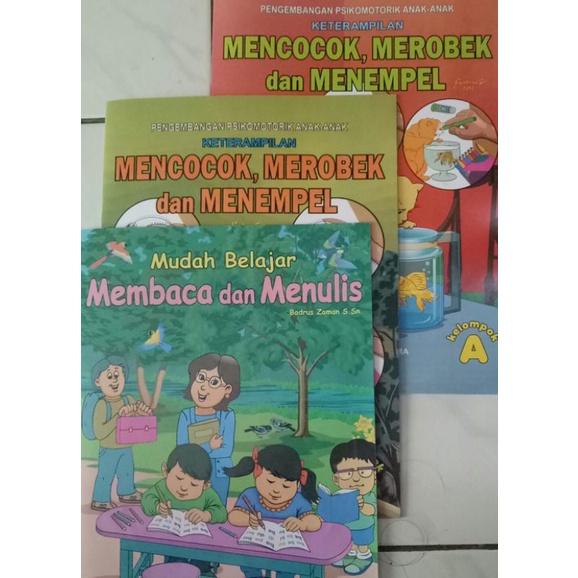 Jual membaca dan menulis ,menempel dan mencocok A & B | Shopee Indonesia
