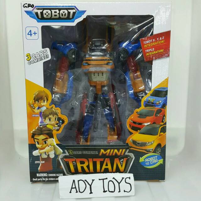 Jual Tobot Tritan / Yobot X /Tobot Y / Tobot Z / 3 Cars Combine Ryan ...