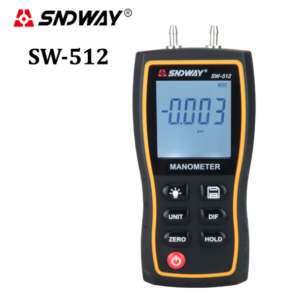 Jual SNDWAY Digital Manometer Air Pressure Pengukur Tekanan SW-512 GROSIR MURAH | Shopee Indonesia