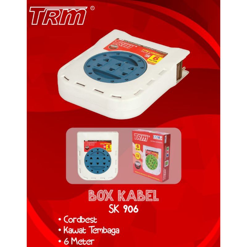 Jual Box kabel 6m TRM Roll kabel 6 meter TRM Sambungan listrik | Shopee ...