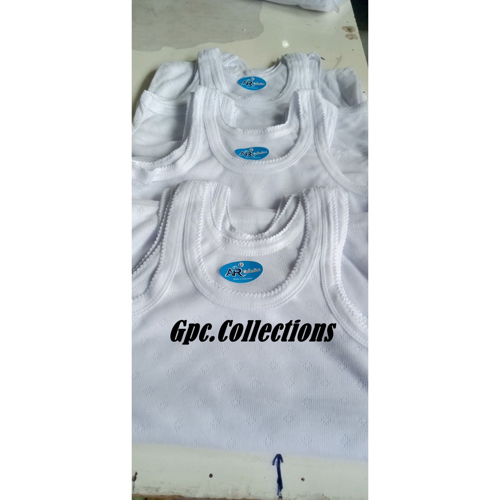 Jual 1 Lusin Singlet Motif Bolong Putih / 12 Pcs Kaos Dalaman Anak ... Jual 1 Lusin Singlet Motif Bolong Putih / 12 Pcs Kaos Dalaman Anak ...