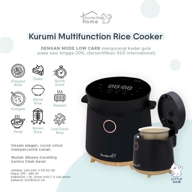 Kurumi Low Carb Rice Cooker at Zac Ayers blog