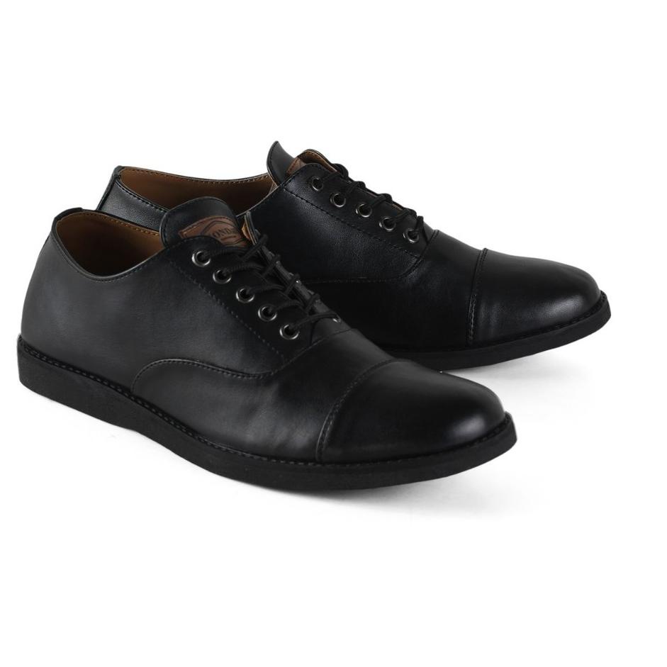 Jual Oxford Full Black - Sepatu Pantofel Pria Kulit Formal Kantor ...