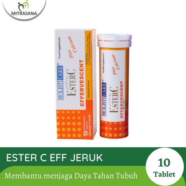 Jual ESTER C EFF JERUK 10 TAB - Multivitamin Daya Tahan Tubuh | Shopee ...