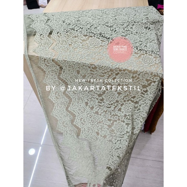 Jual [ 456 ] BAKAL KAIN BROKAT / BRUKAT PANEL SEMI FRANCIS SOLTIS ...