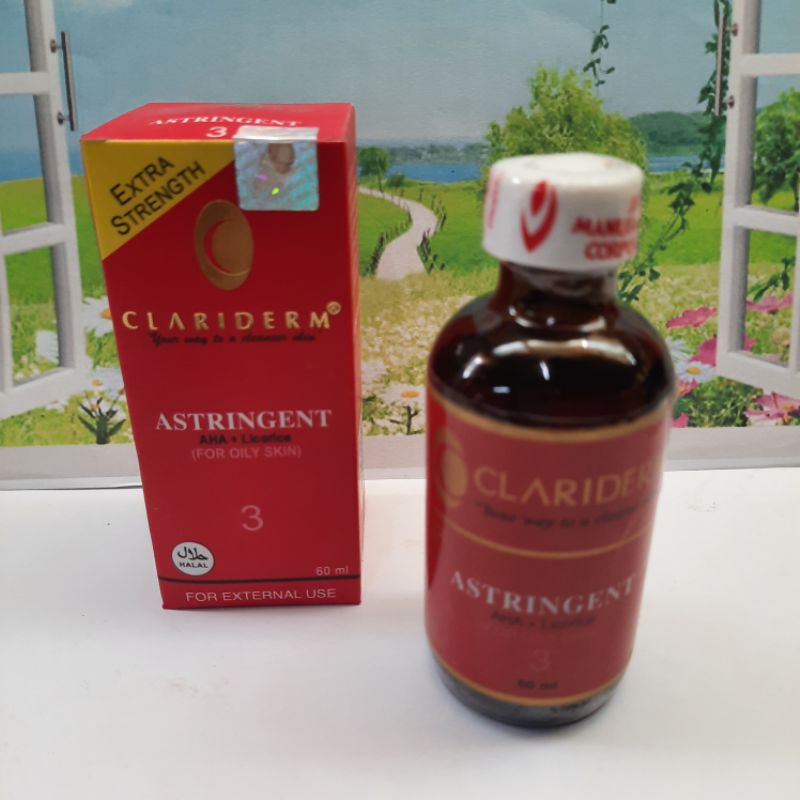 Jual Toner clariderm original 100% 60ml | Shopee Indonesia