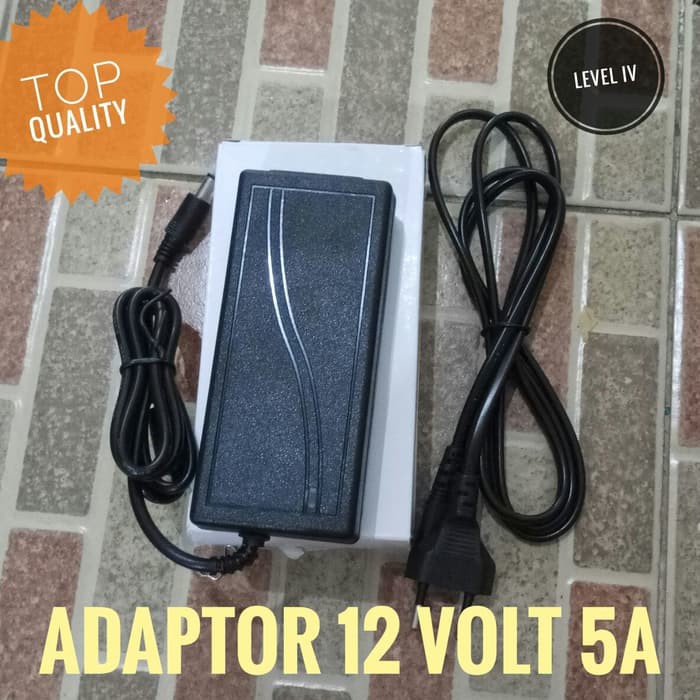 Jual Adapor 12 volt 5 Ampere, Power Adaptor Supply Adaptor LED 12V DC 5A | Shopee Indonesia