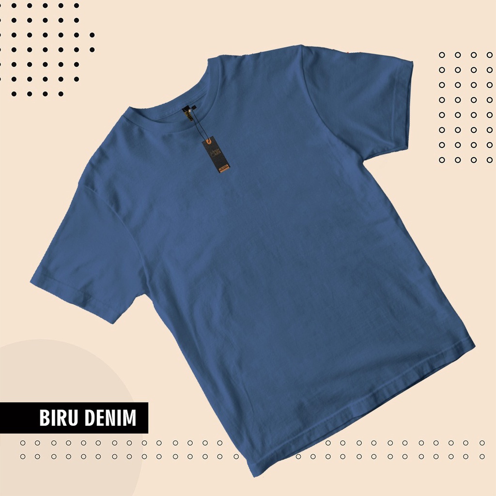 Jual Baju Kaos Anak Polos Biru Denim Unisex Laki-laki Perempuan Usia 1 ...