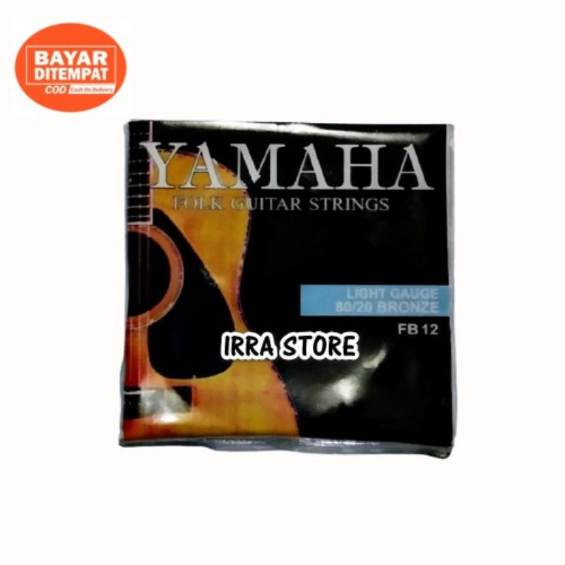 Jual Senar Gitar Akustik Elektrik Yamaha Lokal Ukuran 12 Satu Set ( IRRA STORE ) | Shopee Indonesia