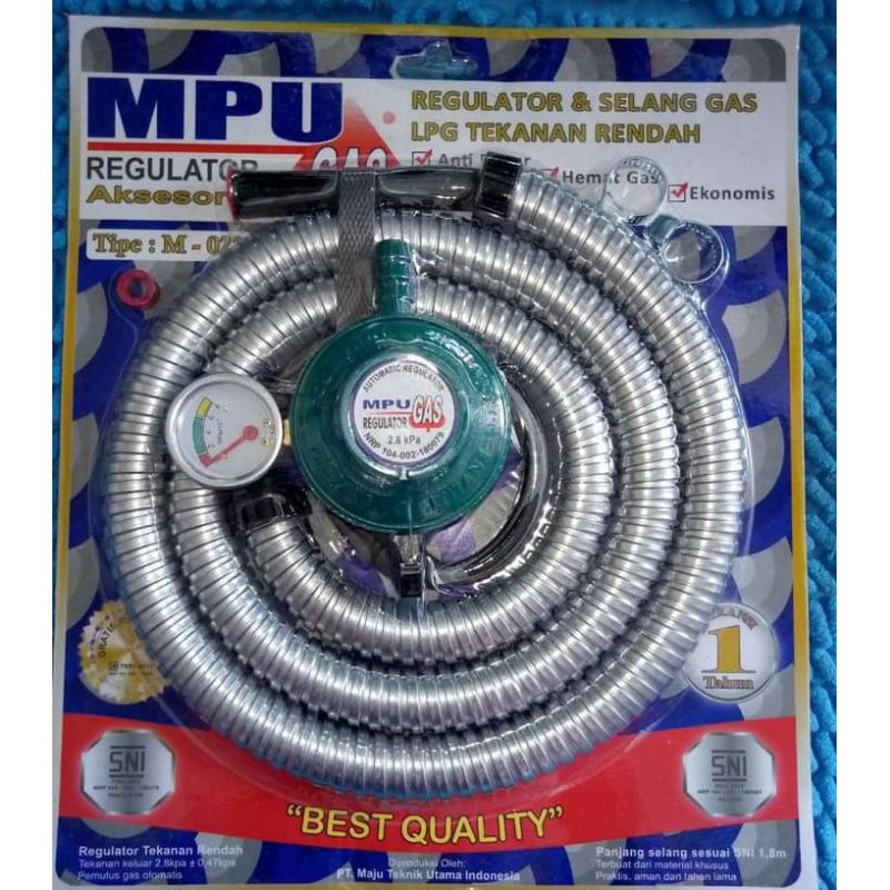 Jual MPU M-022 REGULATOR DAN SELANG GAS LPG TEKANAN RENDAH ANTI BOCOR ...