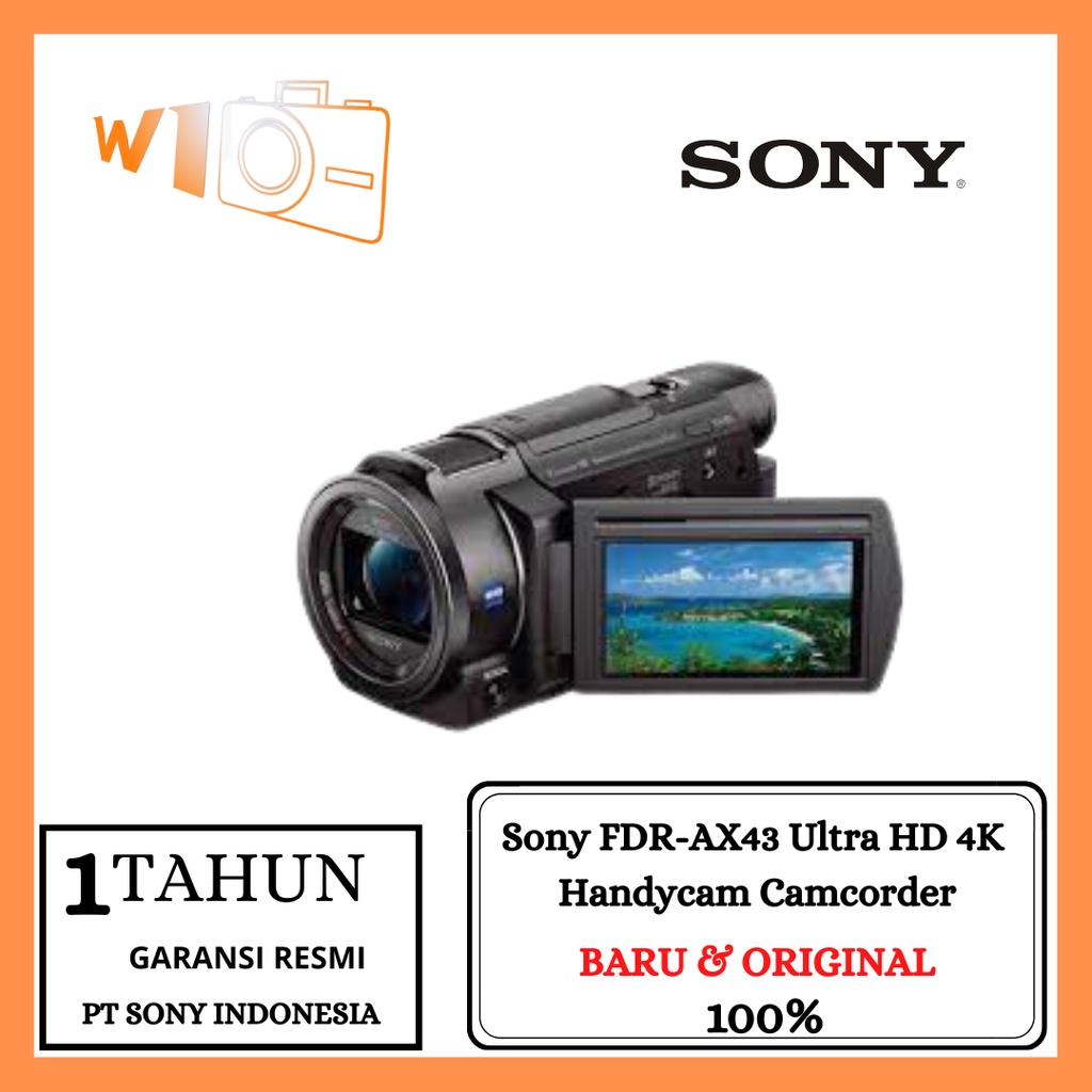 Jual Sony FDR-AX43 A Ultra HD 4K Handycam Camcorder UHD AX 43 AResmi ...