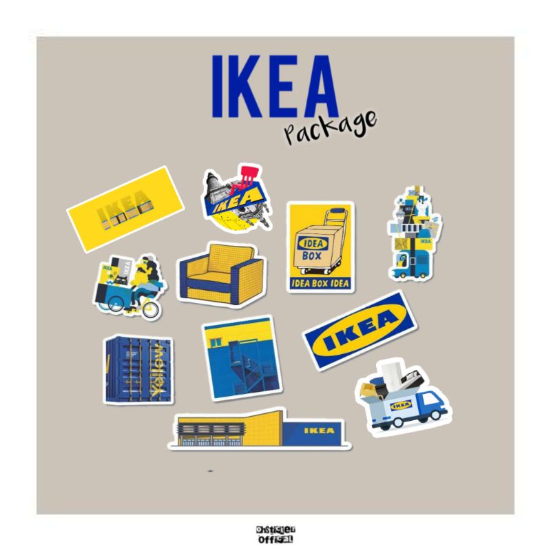 Jual STICKER AESTHTETIC HOME DECOR IKEA STIKER WATERPROOFT CASE ...