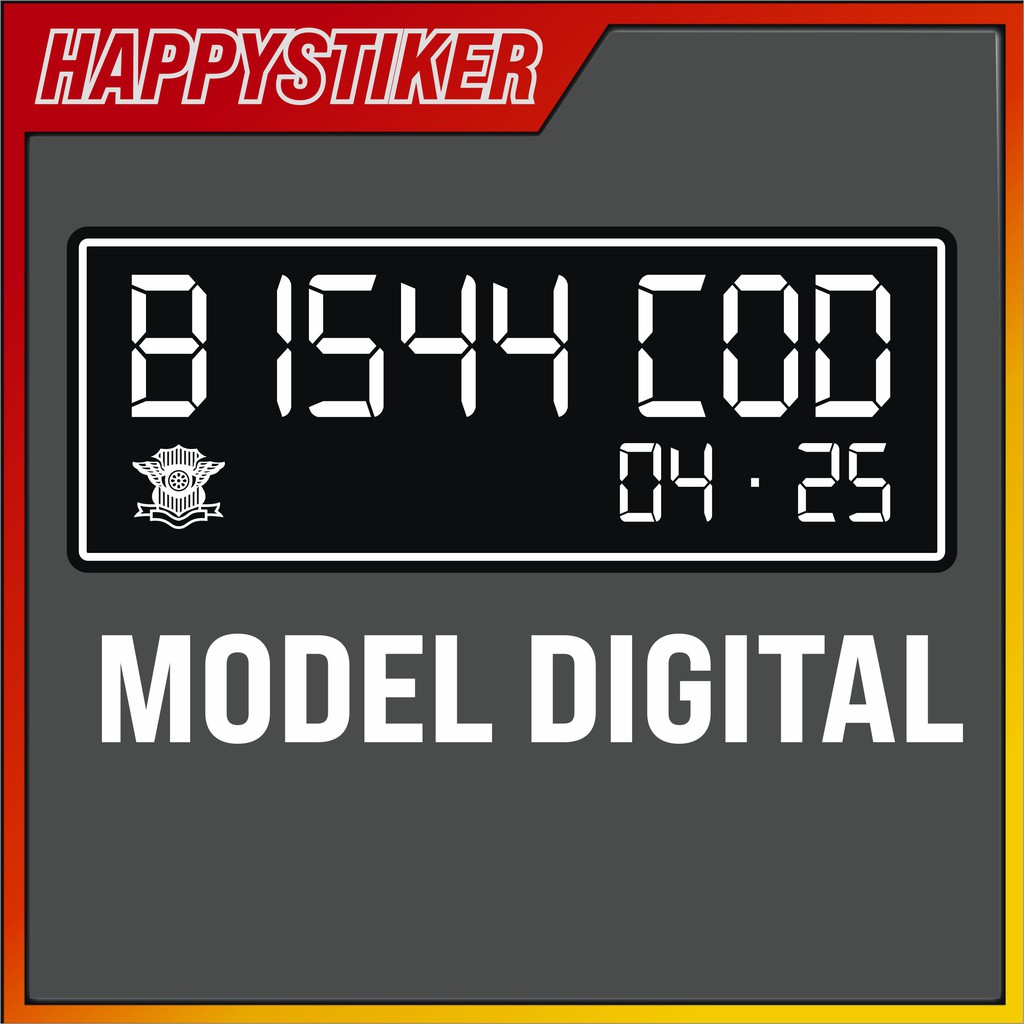 Jual Sticker Plat Nomor Winshield / Sticker Plat Ninja / Sticker Plat ...