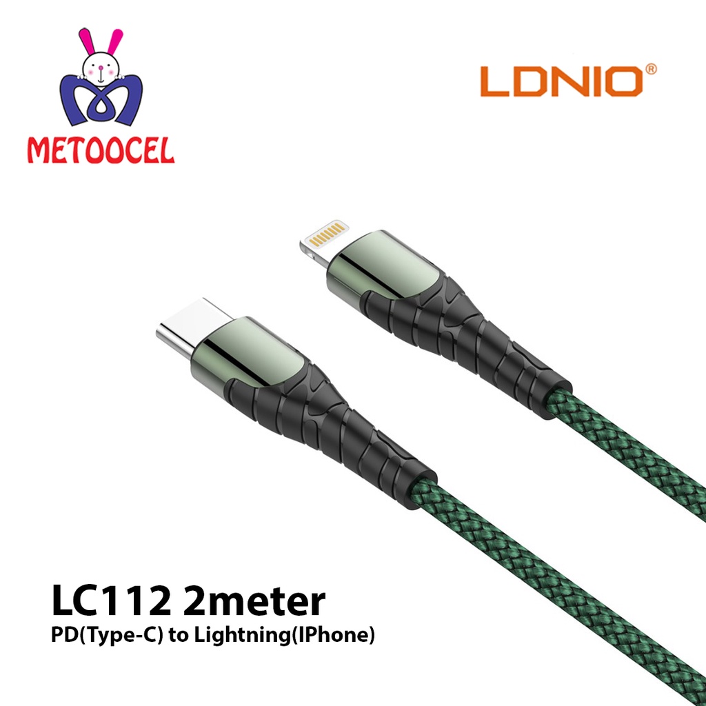 Jual LDNIO LC112 30W PD USB Type-C to Lightning IPhone Kabel Data Charger LC 112 Cable | Shopee ...