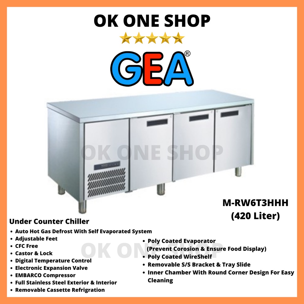 Jual GEA S/S Under Counter Chiller (3 Pintu) - M-RW6T3HHH | Shopee ...