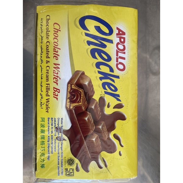 Jual Apollo wafer Roka Peanut bar / bubble / Checker / Stick pandan ...