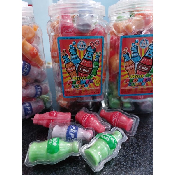 Jual PERMEN LUNAK MINT / BOTOL / FANTA / PEKSI / COLA / SPRITE | Shopee ...