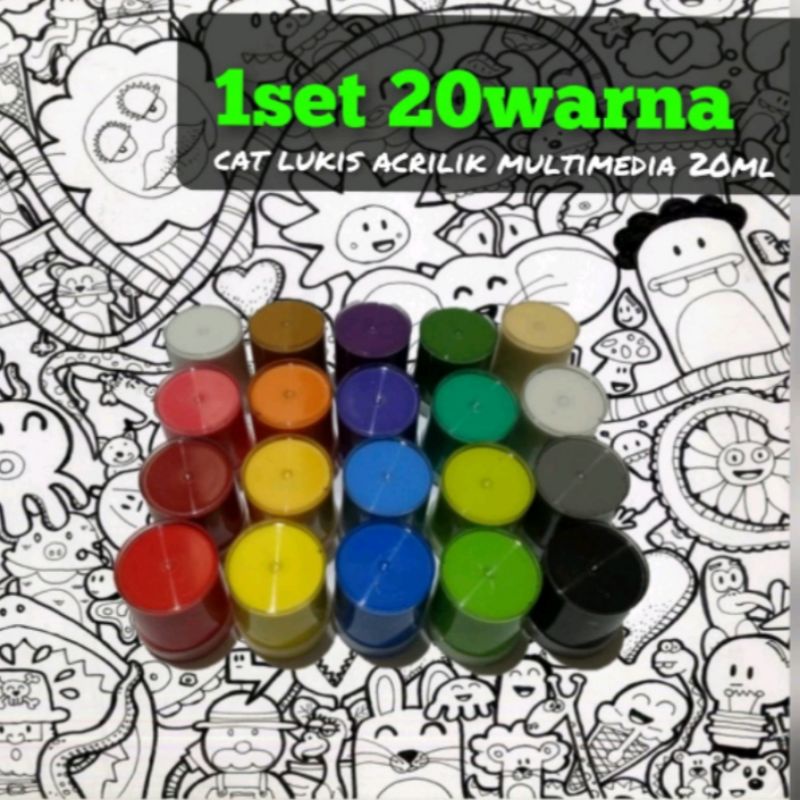 Jual CAT LUKiS isi 20 warna harga pabrik | Shopee Indonesia