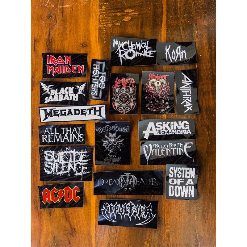 Jual STIKER MUSIK PAKET 18 STIKER BAND METAL STIKER PUNK | AKSESORIS ...