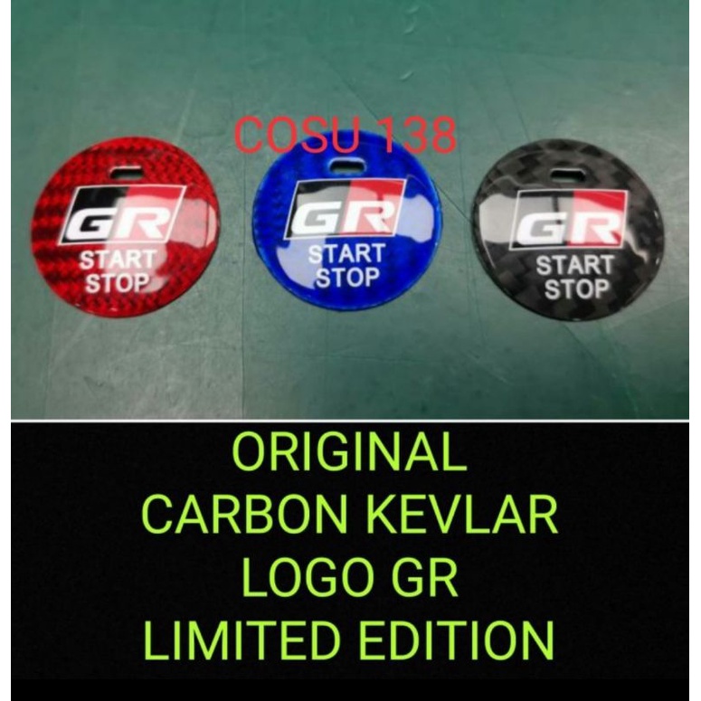 Jual Cover Tombol Start Stop Engine GR Original Carbon Karbon Kevlar ...