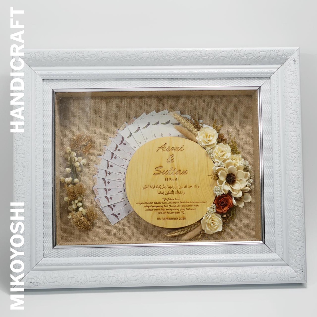 Jual Mahar pernikahan uang riyal rustic dan elegant | Shopee Indonesia