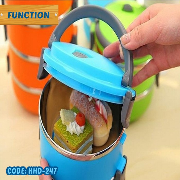 Jual LUNCH BOX 2 SUSUN-RANTANG TEMPAT MAKAN STAINLESS STEEL HHD-247 ...