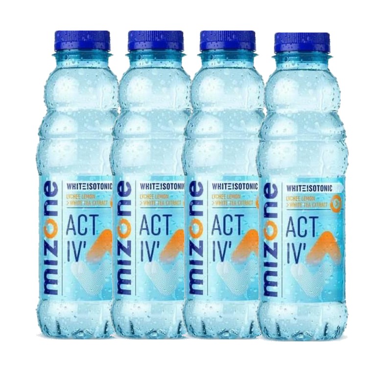 Jual Mizone Isotonik Activ Lychee Lemon 500 ml bundle 4 pc | Shopee Indonesia
