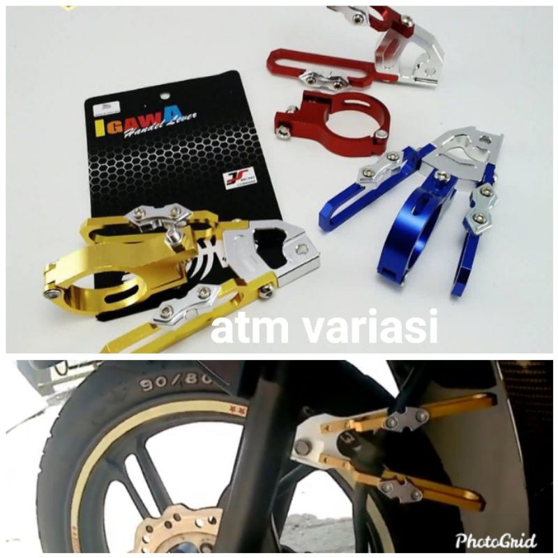 Jual breket kleman jepitan selang rem v depan cnc universal motor nmax ...