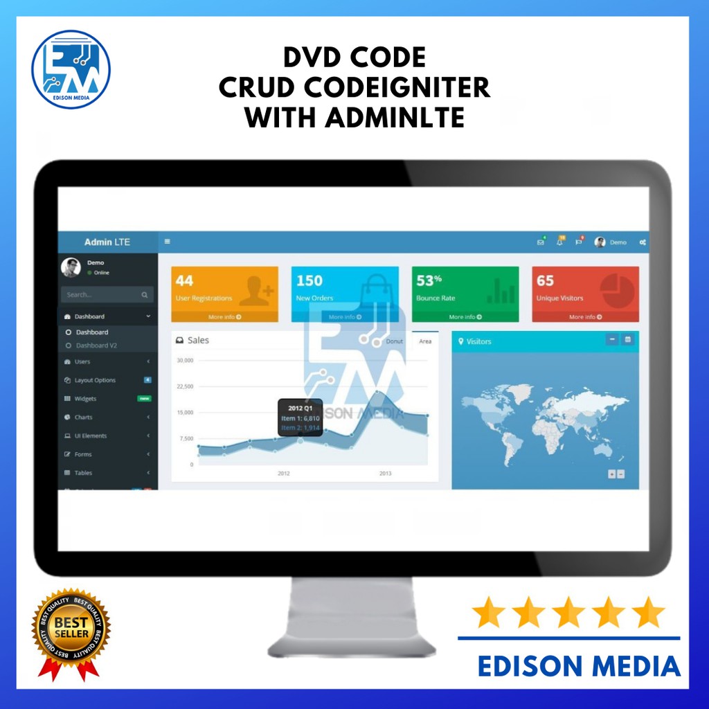 Jual DVD Code CRUD Codeigniter With Adminlte | Shopee Indonesia