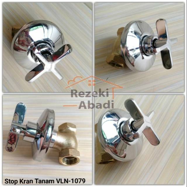 Jual Stop Kran Tanam / Kran Shower Tembok | Shopee Indonesia