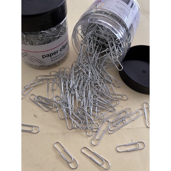 Jual [TOPLES ISI 500 PCS] PAPER CLIPS , PENJEPIT KERTAS , PAPERCLIP ...