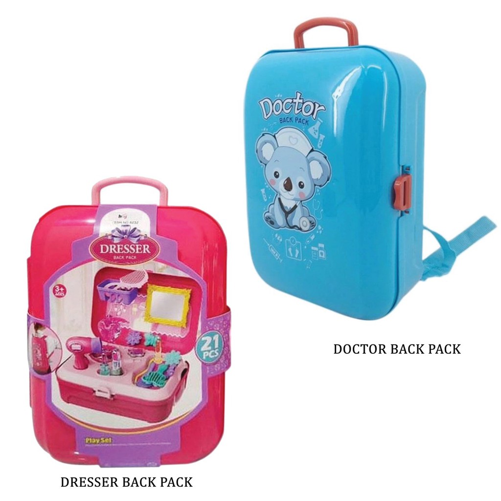 Jual ozihouse - MAINAN ANAK TAS MAKEUP DRESSER BACKPACK KOPER & DOCTOR ...