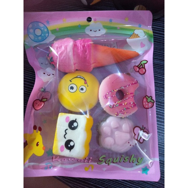 Jual squishy paket hemat 5 pcs squishy murahsquishy lucu squishy ice ...