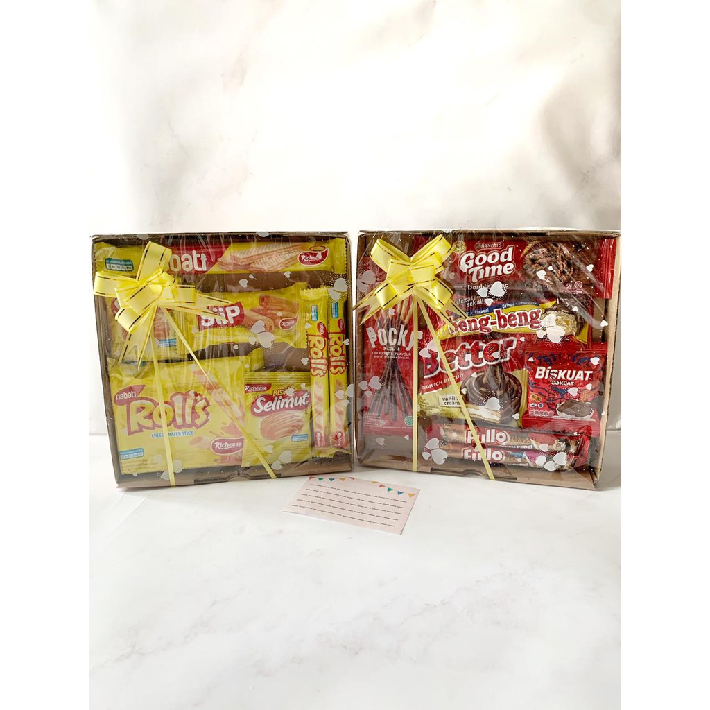 Jual Parsel Snack Box Mini Hampers Birthday Hadiah Kado | Shopee Indonesia