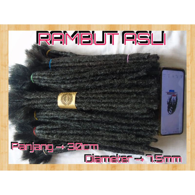 Jual Rambut Gimbal Asli 30cm / Dreadlock Dread Lock / Dreadlocks ...