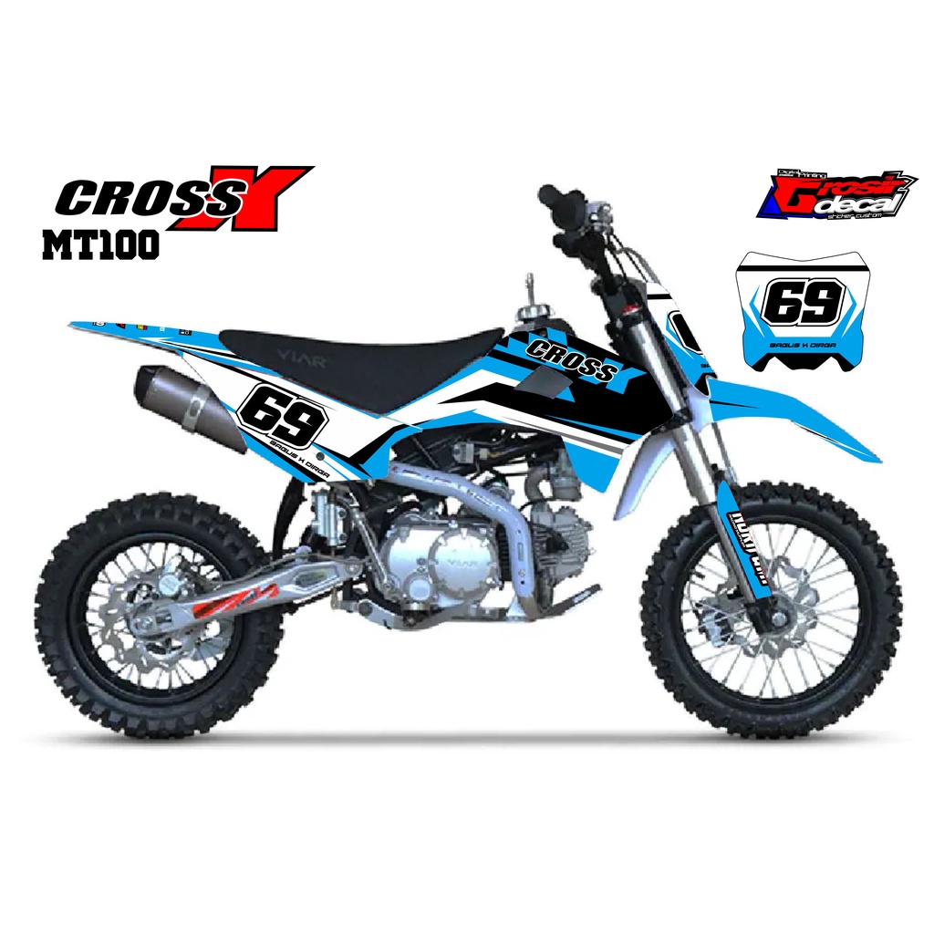 Jual Sticker Decal Trail Mini Viar 100cc New Full Body Free Custom ...