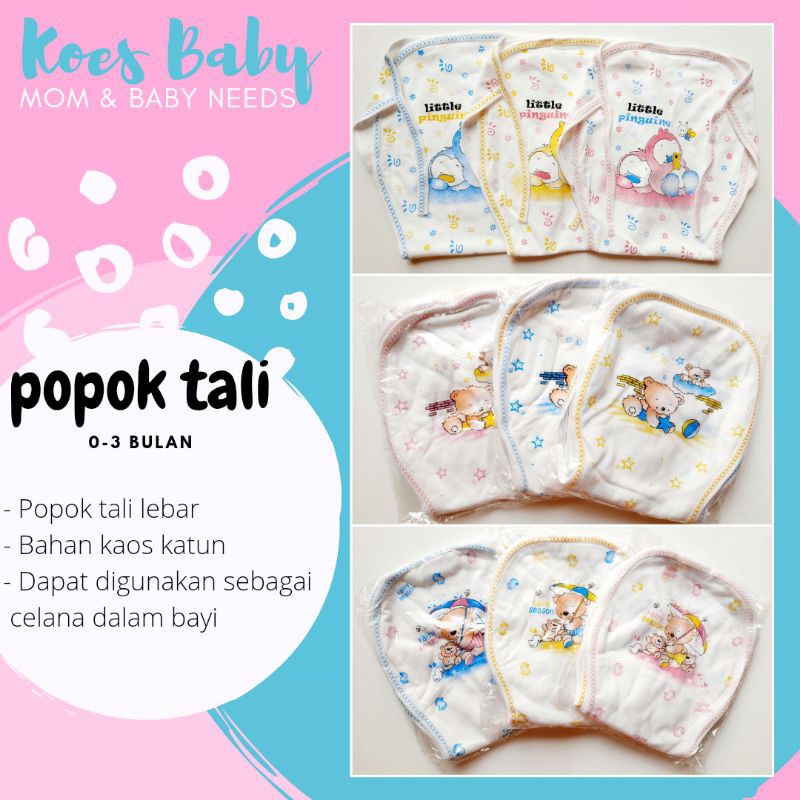 Jual Koes Baby Popok Tali Jumbo Lebar Nyaman Bayi Lusinan 1 Lusin 12pcs ...