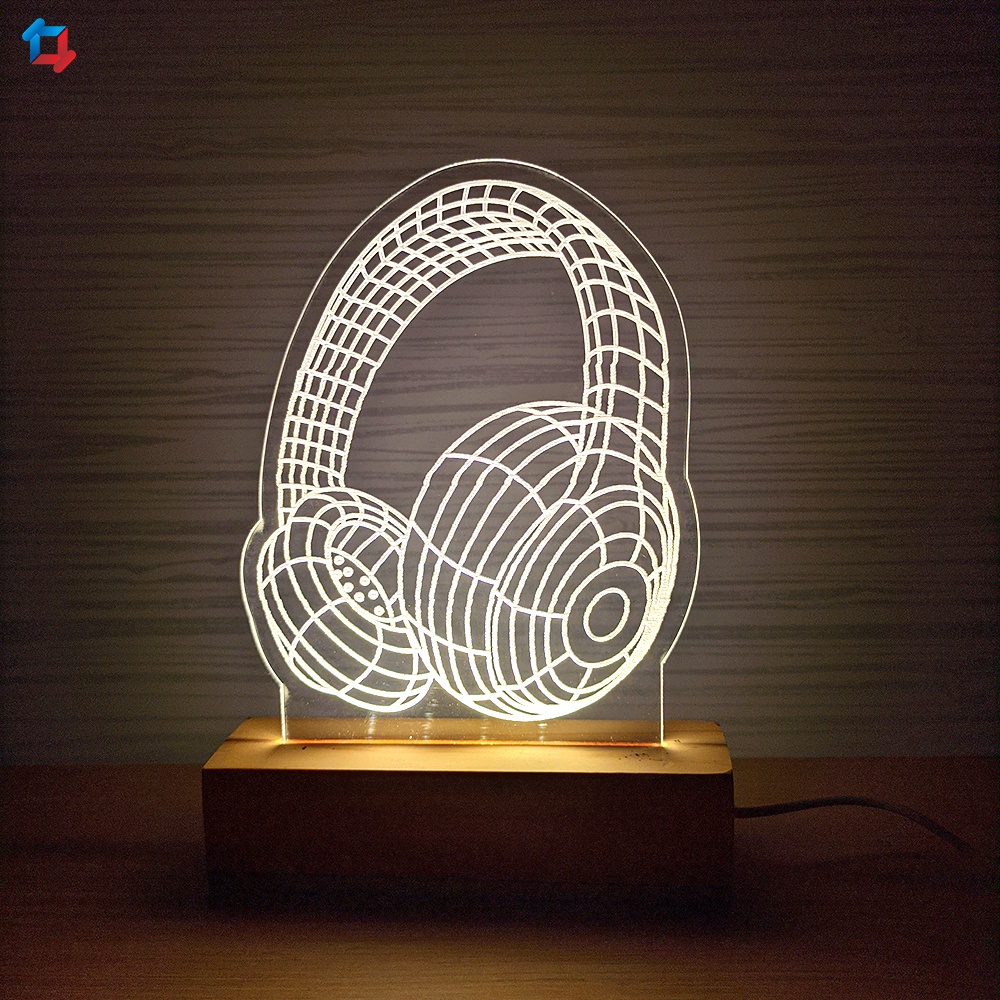 Jual Lampu Akrilik/Lampu tidur power USB, Custom gambar & bentuk ...