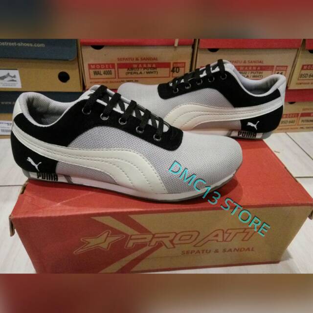 Jual Sepatu Sport Running Puma black grey DMC13 special edition | Shopee Indonesia