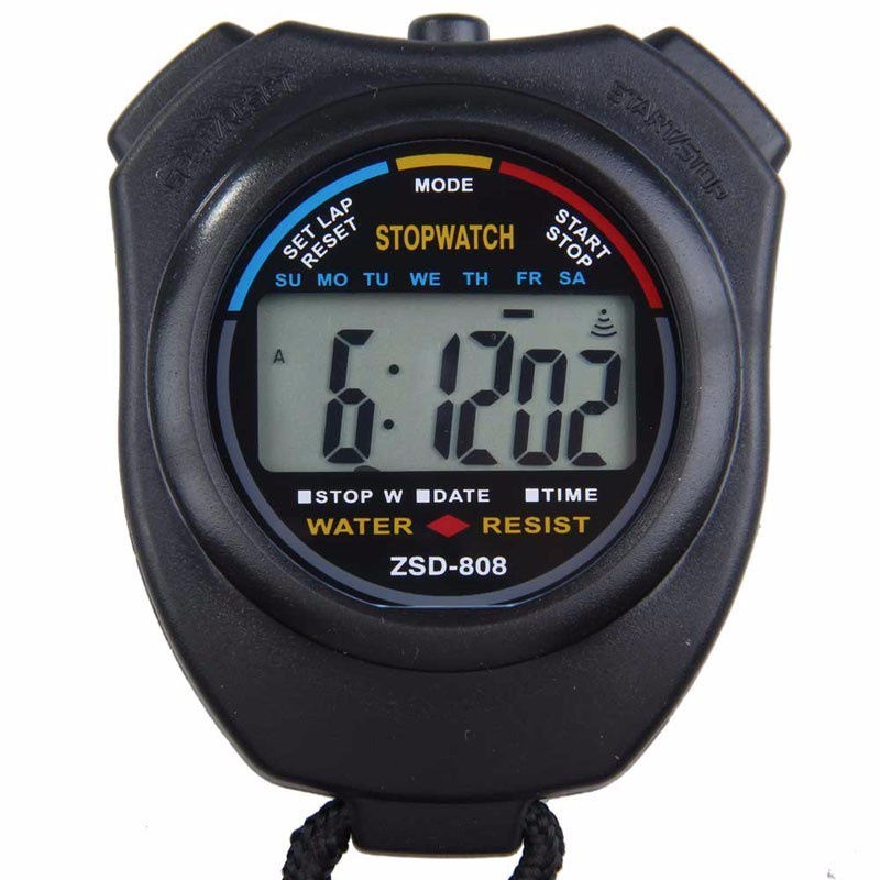 Jual Stopwatch Olahraga Profesional LCD dengn Strap Penghitung Waktu ...
