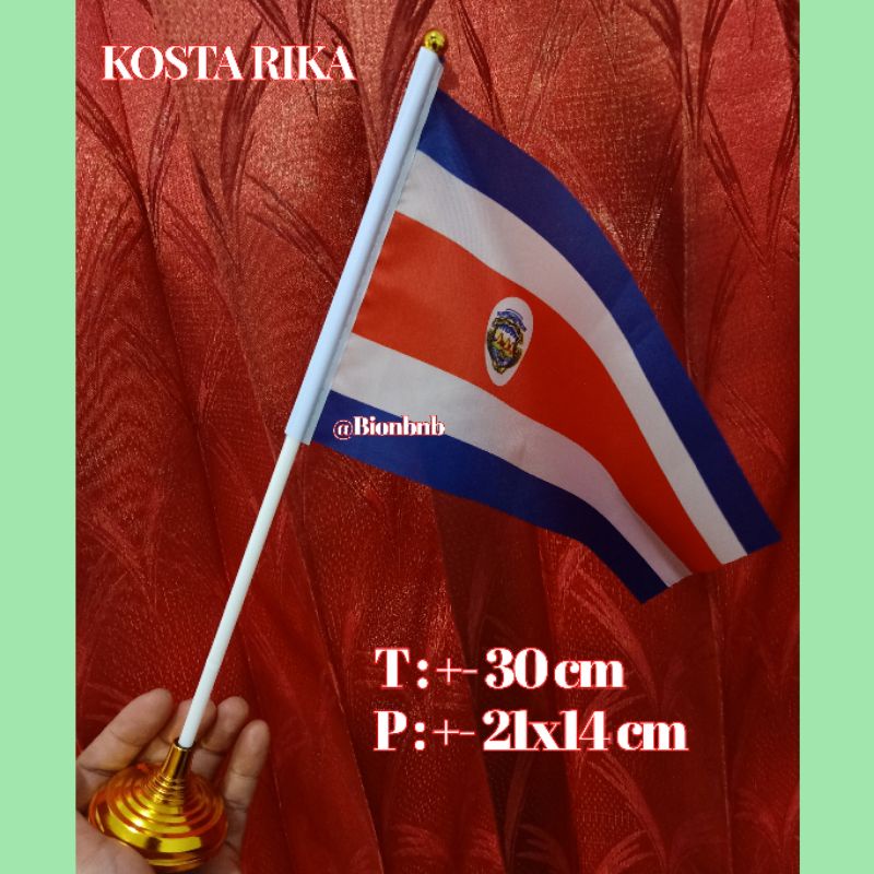 Jual BENDERA KOSTA RIKA BENDERA MEJA KOSTA RIKA BENDERA TANGAN KOSTA ...