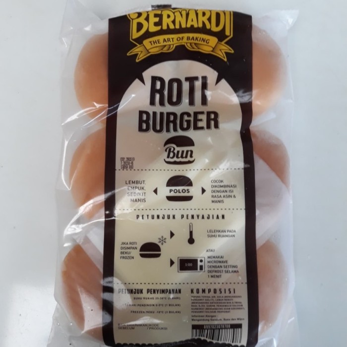 Jual BERNARDI ROTI BURGER POLOS ISI 6 PCS | Shopee Indonesia