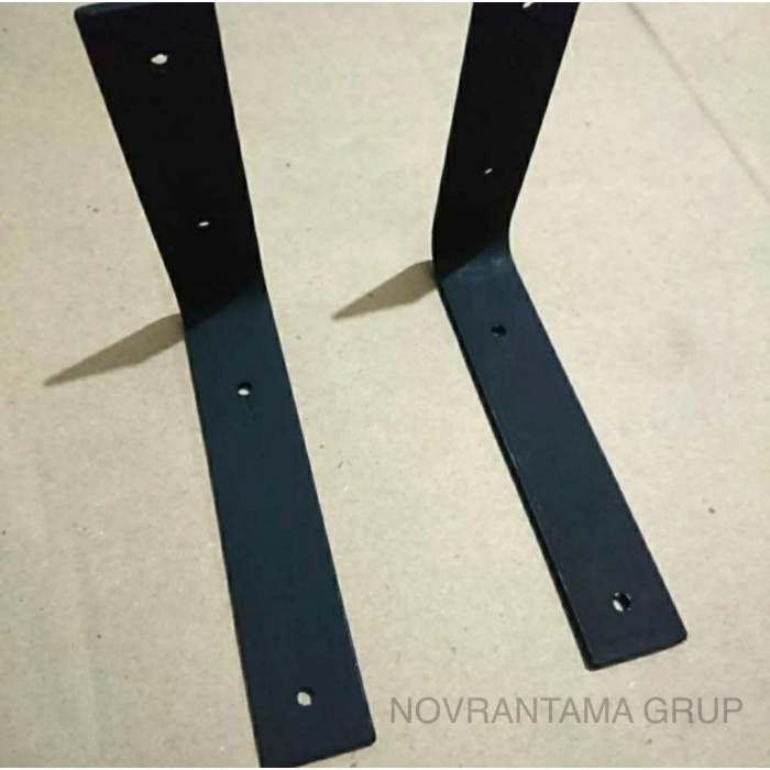 Jual Rak siku besi L penyangga rak dinding 10x10cm braket siku dinding ...