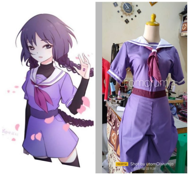 Jual utomorumja kostum jumpsuit Sumire Kakei Boruto Cosplay Costume ...