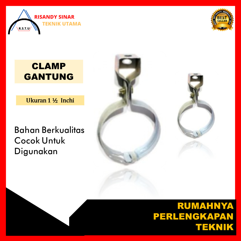 Jual clamp gantung | hanging clamp | clam gantung 1 1/2 inchi | Shopee ...