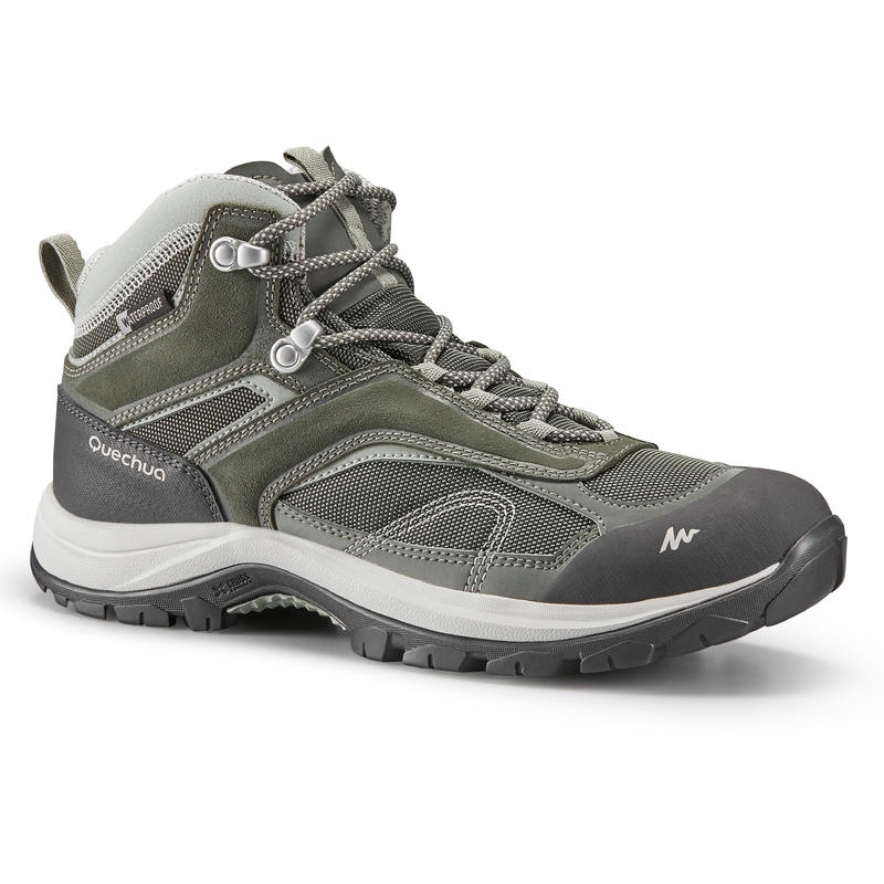 Jual Decathlon Quechua Sepatu Mendaki Gunung Anti Air Wanita Mh100 Mid