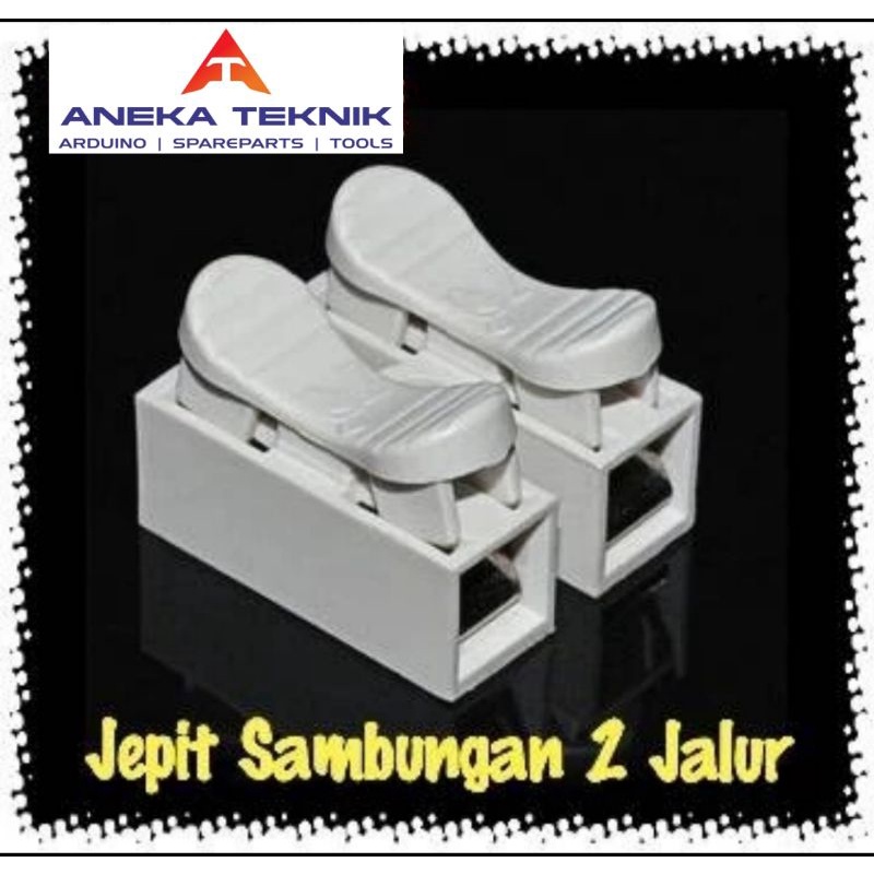 Jual Terminal Sambungan Jepit 2 Kabel / Quick Connect 2 Wire Connector ...