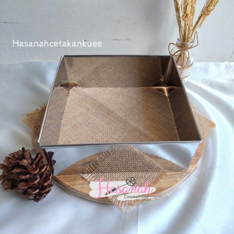 Jual Ring cutter kue bolu kotak stainless tebal 20 cm - KOTAK | Shopee ...