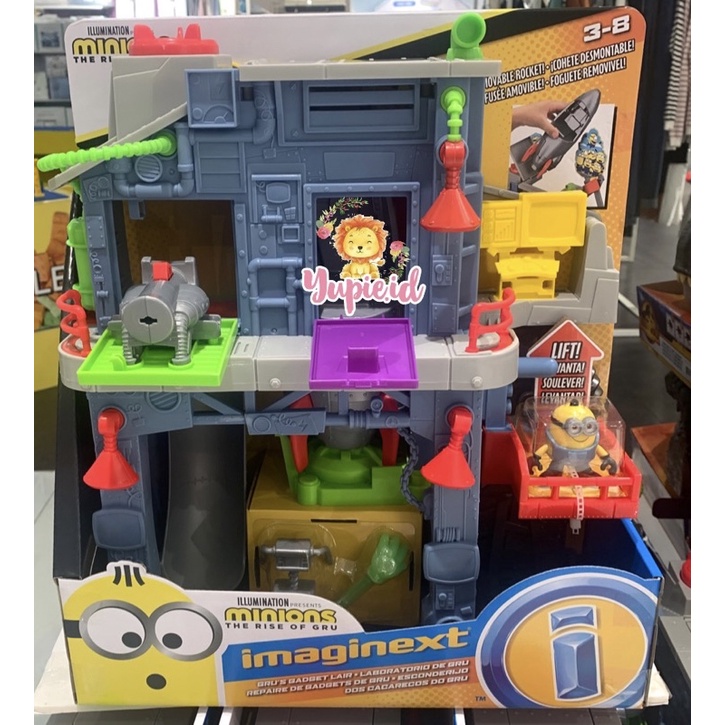 Jual fisher price imaginext gru gadget lair minion playset | Shopee ...